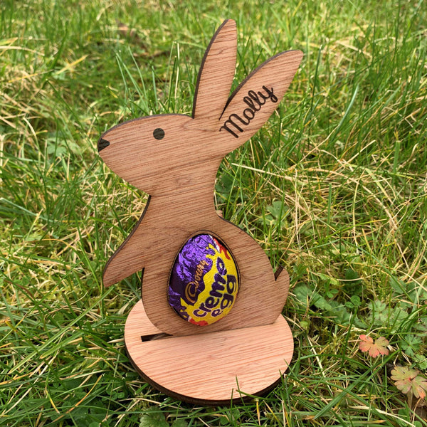 Bunny Easter Egg Holder A cute gift or decoration with FREE personalis ...